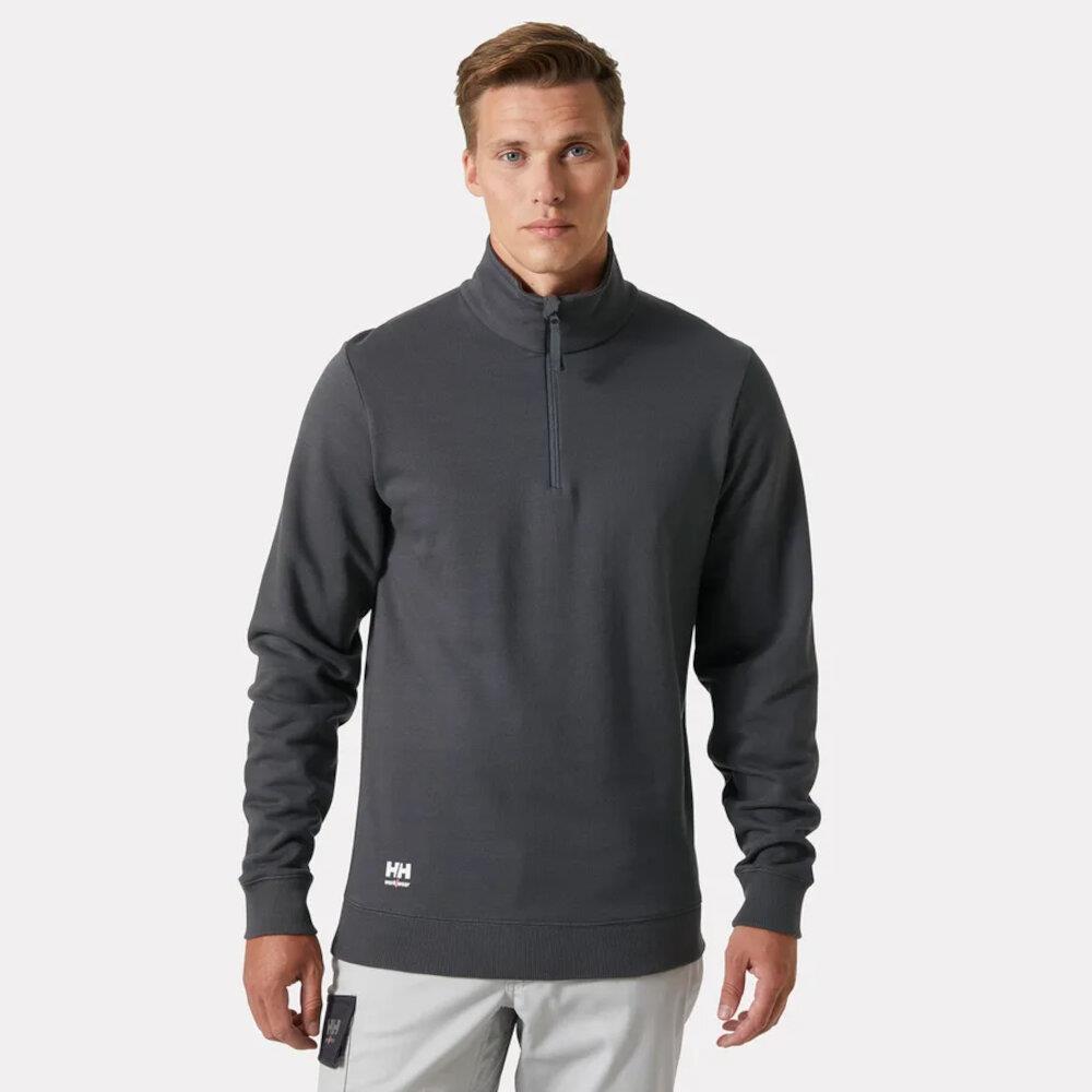 CLASSIC HALF ZIP SWEATSHIRT DARK GREY |Mooney Boats Shop | Killybegs ...