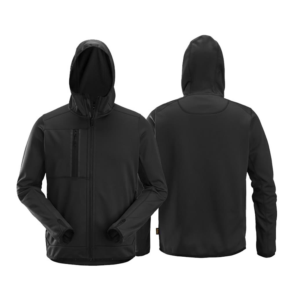 Snickers 8058 AllRoundWork Full Zipped Fleece Hoodie | Black |Mooney ...