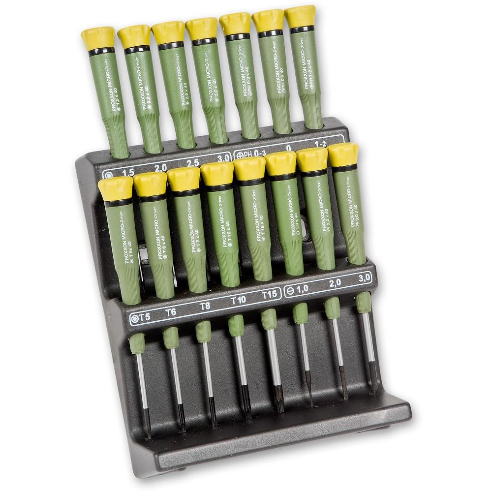 Buy Proxxon Micro 16 Piece Screwdriver Set 28148 - The Carpentry Store
