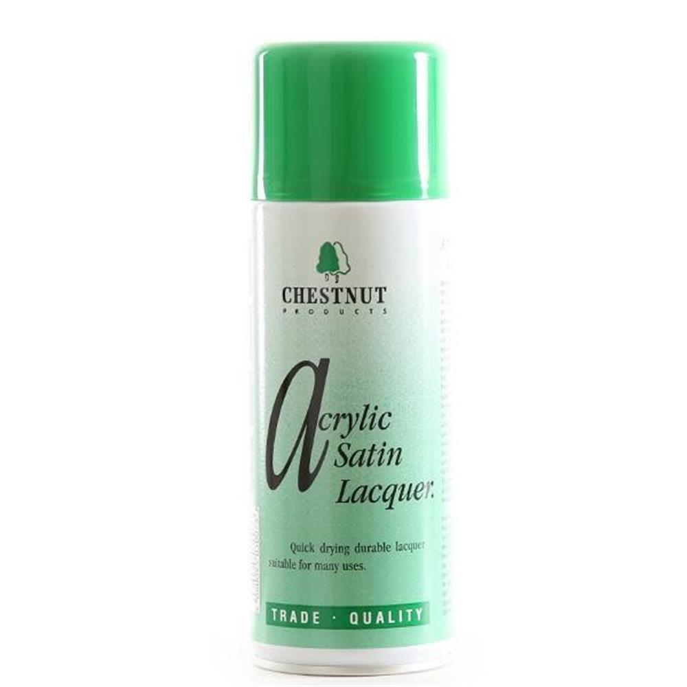 Buy Chestnut Acrylic Satin Lacquer 400ml - The Carpentry Store