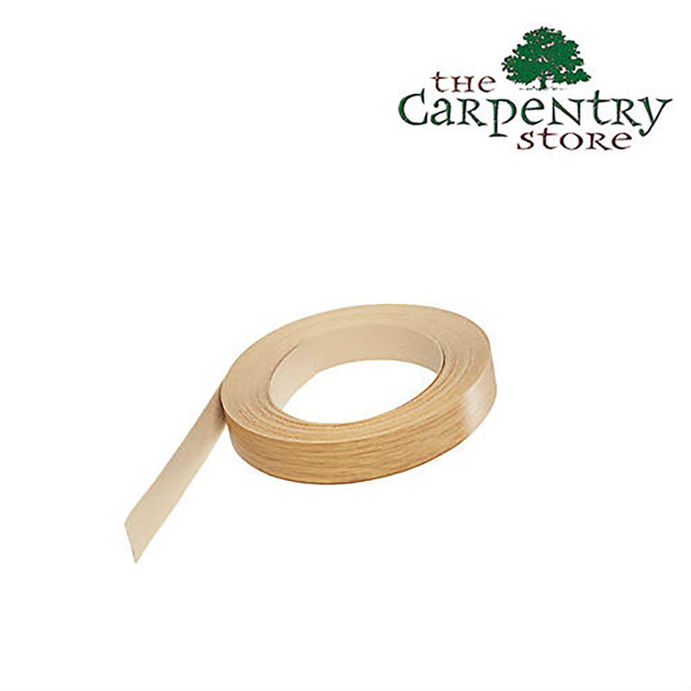 Buy Light Oak Melamine Edging 22mm - The Carpentry Store