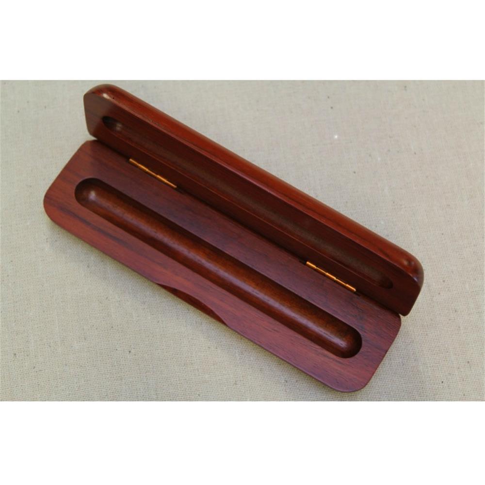 Buy Oblong Rosewood Stained Pen Box - Single - The Carpentry Store