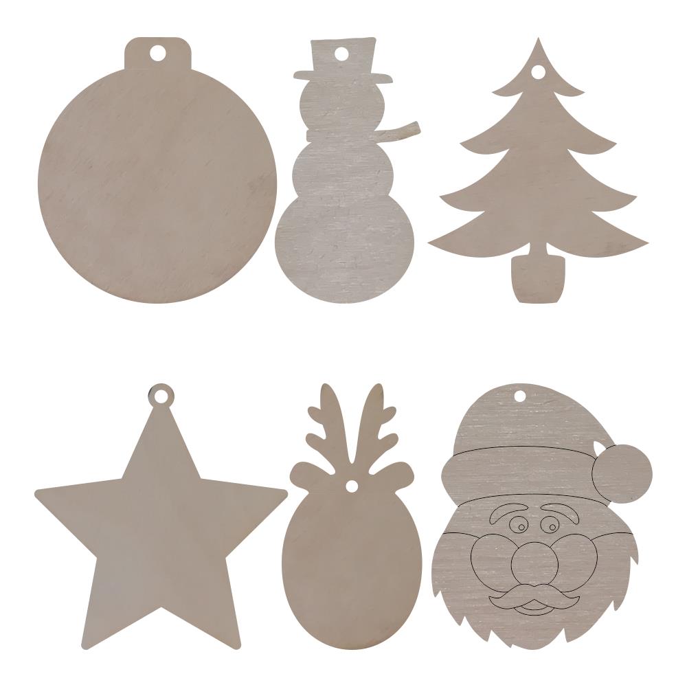 Buy Pyrography Christmas Decorations Pack - The Carpentry Store