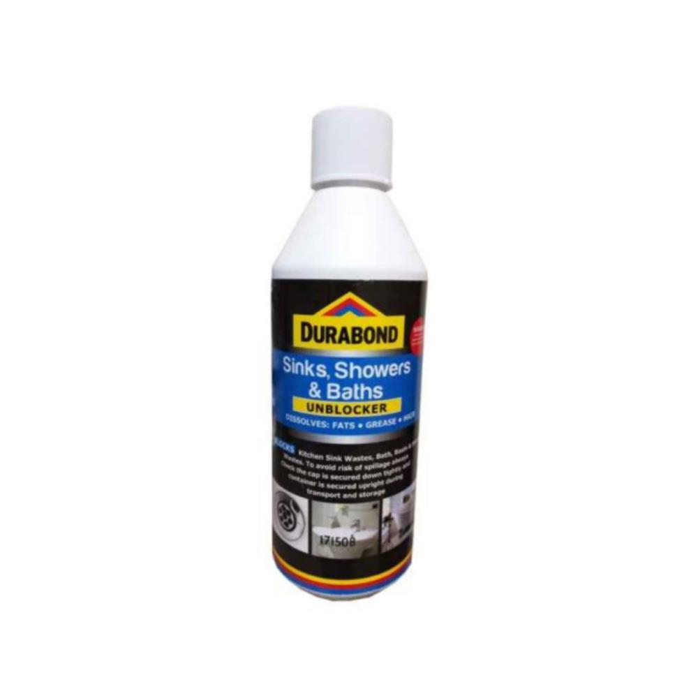 DURABOND 500ML SINK AND SHOWER UNBLOCKERS | Morris DIY | Waterford