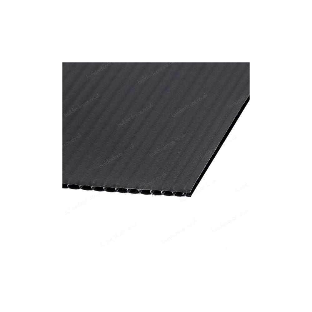 BLACK CORRI BOARD 8X4X 6MM 300GSM LAYDEX | Morris DIY | Waterford