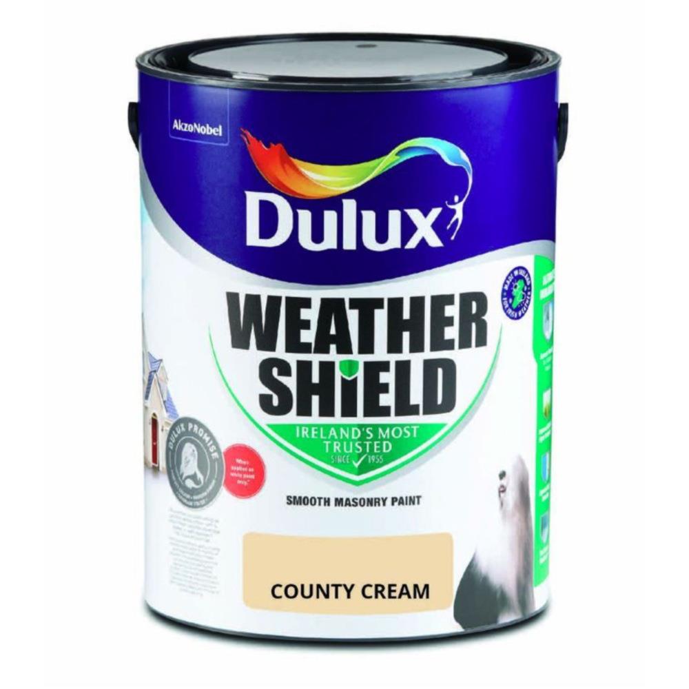 DULUX WEATHERSHIELD COUNTY CREAM 5L | Morris DIY | Waterford