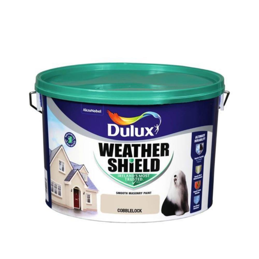 DULUX WEATHERSHIELD COBBLELOCK 10L | Morris DIY | Waterford