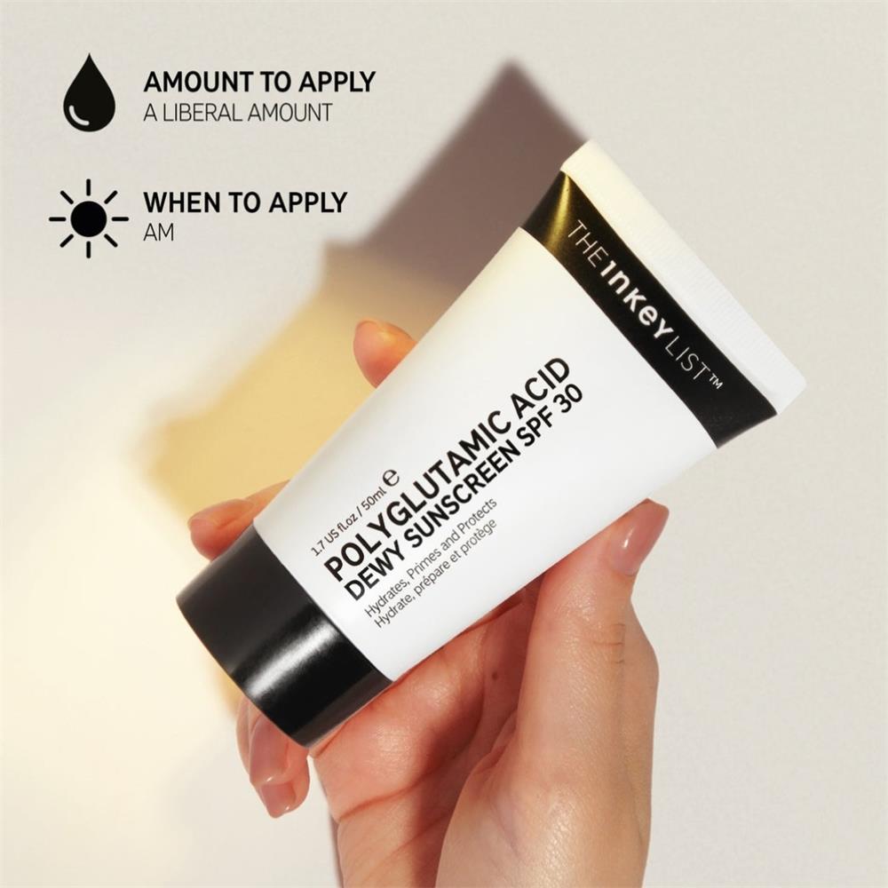 The Inkey List Polyglutamic Acid Dewy Sunscreen SPF30 | Dowlings ...