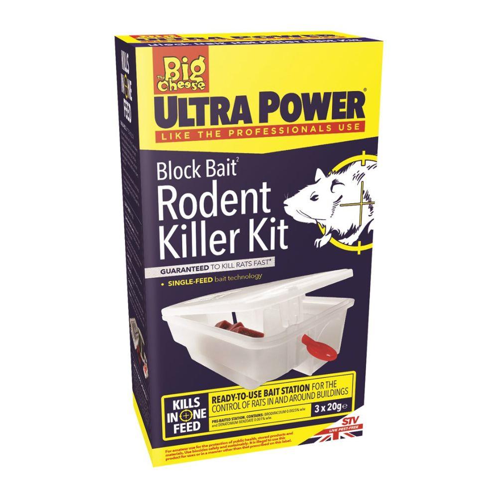 Big Cheese Rodent Killer Kit & Block Bait 3 x 20g STV566 | Topline ...