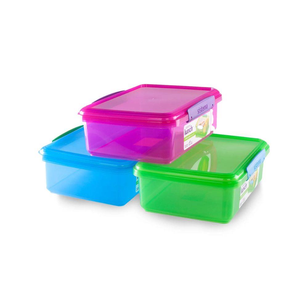 Sistema 2L Rectangular Lunch Box - Assorted Colours | Topline Murtaghs ...