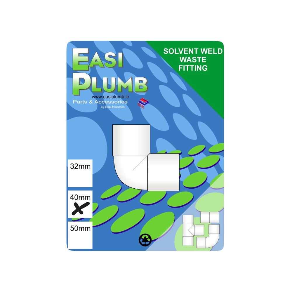 Easi Plumb White Waste 40mm Elbow | Topline Murtaghs | Irish Owned ...