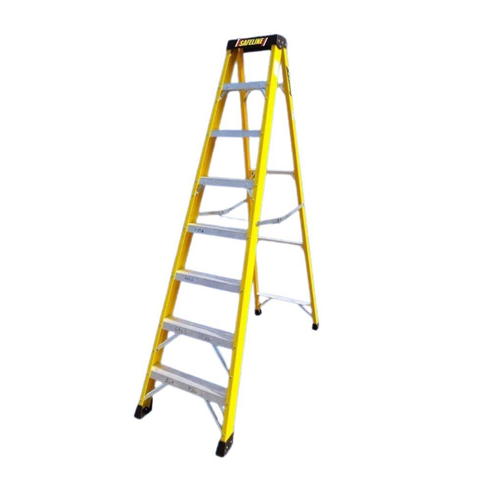 Safeline 8 Step Ladder Fibre Glass | Topline Murtaghs | Irish Owned ...