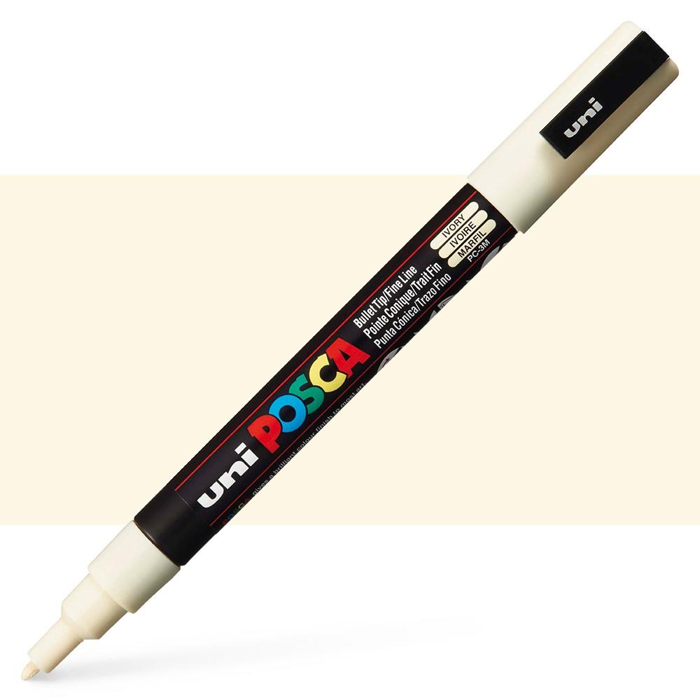 Posca Pc-3M Bullet Tip | Paint Marker Pen | Ivory | HobbyShop.ie
