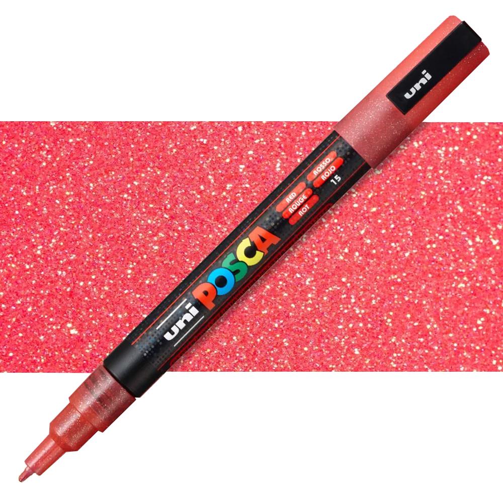 Posca Pc-3M Bullet Tip | Paint Marker Pen | Sparkling Red | HobbyShop.ie