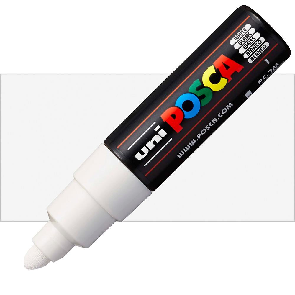 Posca Pc-7M Bullet Tip Paint Marker Pen | White | HobbyShop.ie