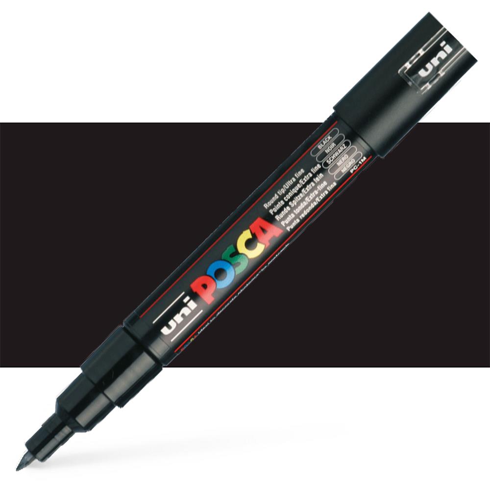 Posca PC-1M Extra Fine Bullet Tip | Paint Marker | Black | HobbyShop.ie