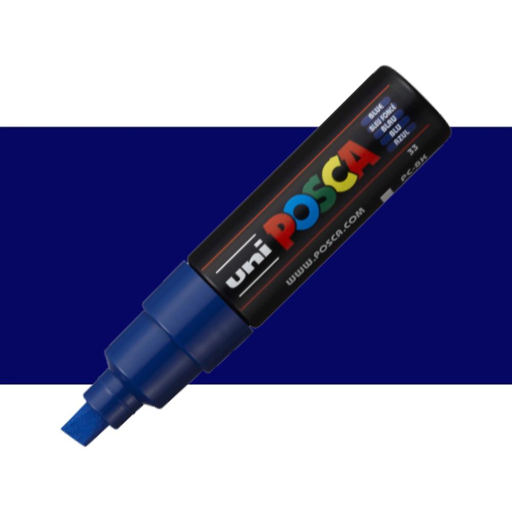 Posca Pc-8K Chisel Tip | Paint Marker | Blue | HobbyShop.ie