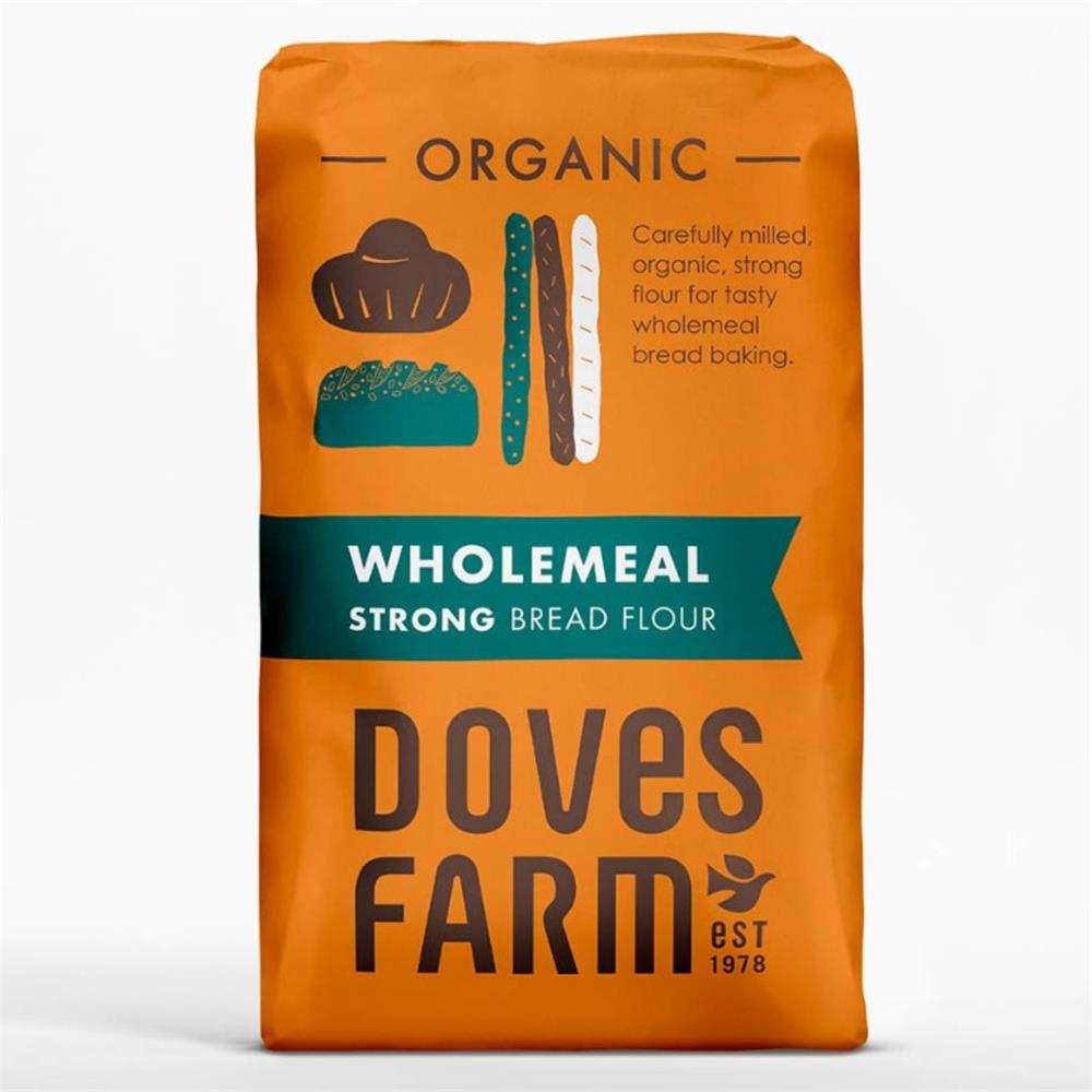 Doves Farm Organic Wholemeal Strong Bread Flour 1.5kg | Nourish.ie ...