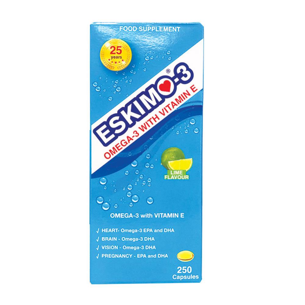 Eskimo Omega-3 with Vitamin E Lime Flavour 250s | Nourish.ie | Nourish ...