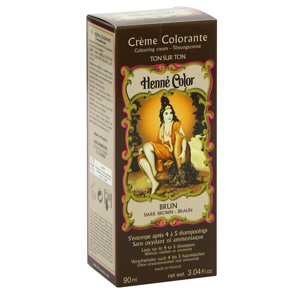 Henne Color Dark Brown Henna Colouring Cream 90ml | Nourish.ie ...