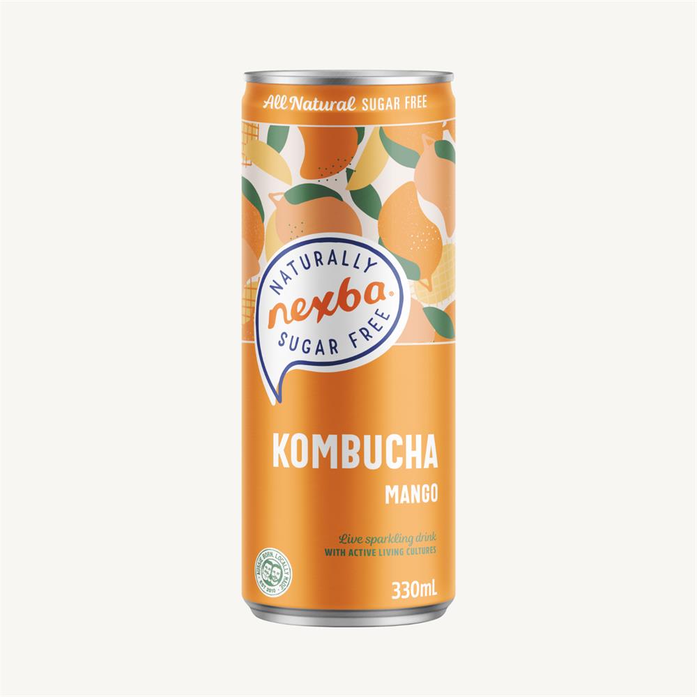 Nexba Kombucha Mango 330ml | Nourish.ie | Nourish Health Food Store