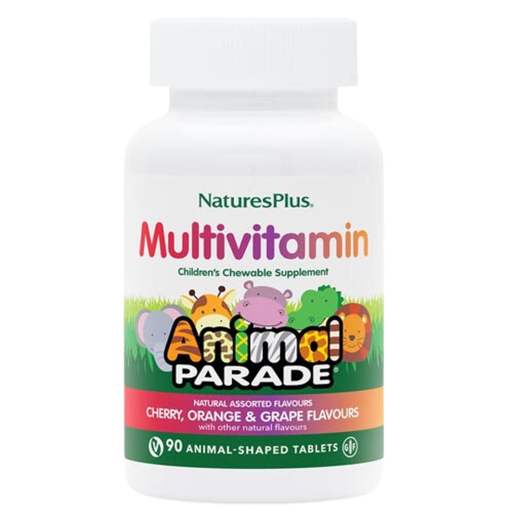 Natures Plus Animal Parade Children's Chewable Multivitamin Assorted ...