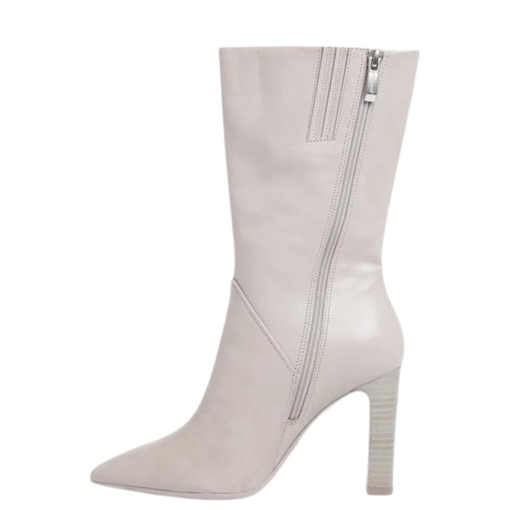 TAMARIS WOMENS 3/4 ZIP BOOT - GREY LEATHER | Paul Byron Shoes | Ireland