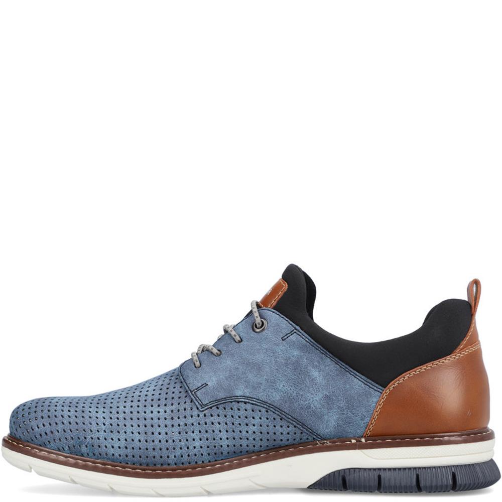 RIEKER MENS LACE CASUAL SHOE - BLUE | Paul Byron Shoes | Ireland