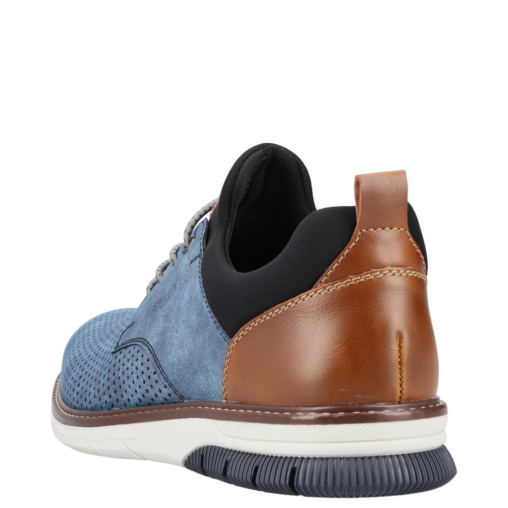 RIEKER MENS LACE CASUAL SHOE - BLUE | Paul Byron Shoes | Ireland