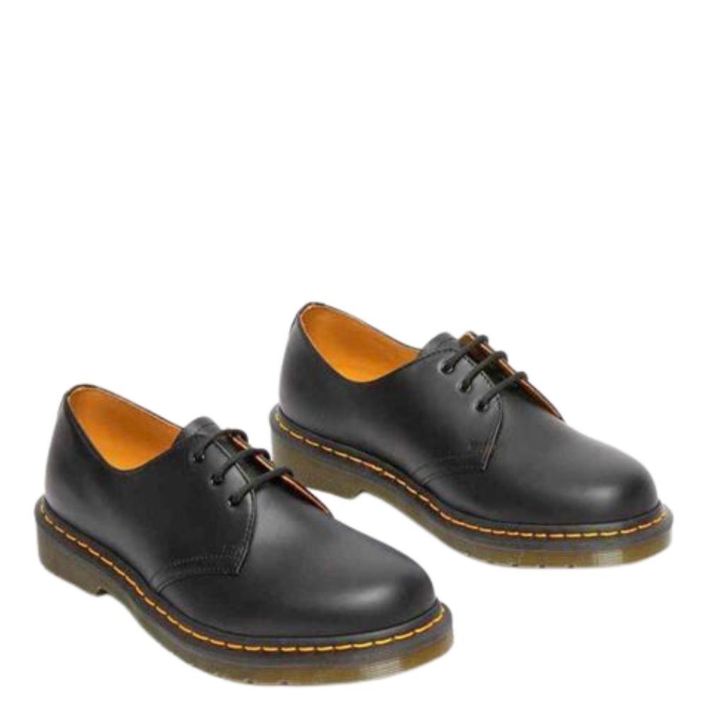DR MARTENS YELLOW STITCH LACE SHOE - BLACK | Paul Byron Shoes | Ireland
