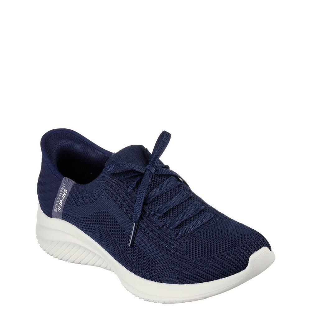 SKECHERS WOMENS WASHABLE SLIP IN TRAINER - NAVY | Paul Byron Shoes ...