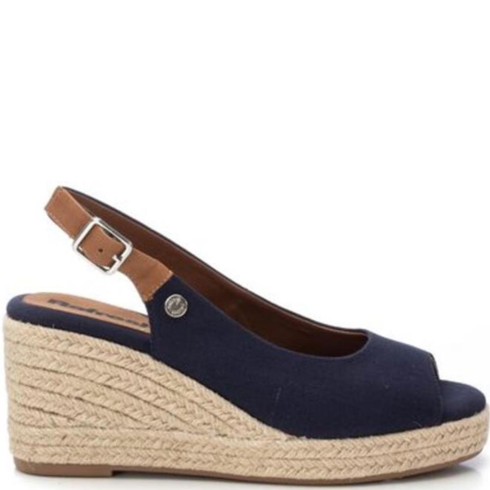 REFRESH WOMENS WEDGE STRAP SANDAL - NAVY | Paul Byron Shoes | Ireland