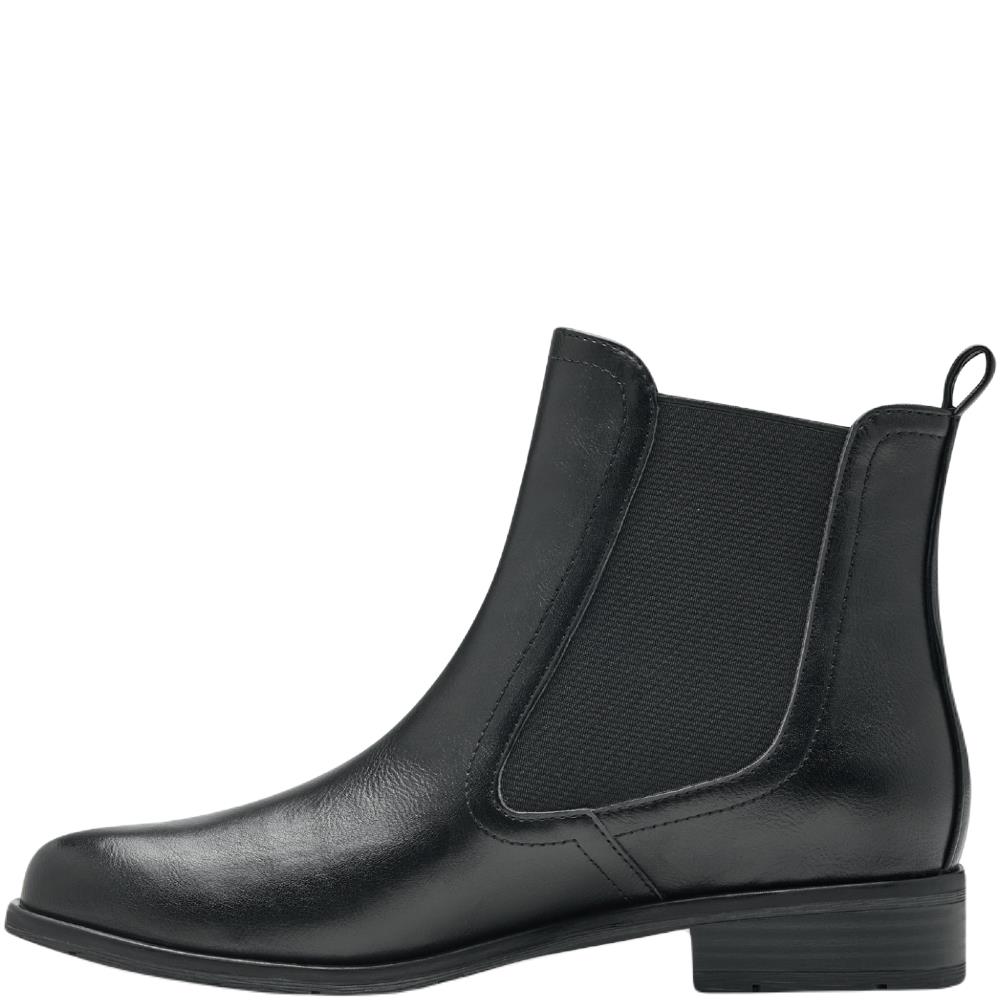 MARCO TOZZI WOMENS CHELSEA ANKLE BOOT - BLACK | Paul Byron Shoes | Ireland