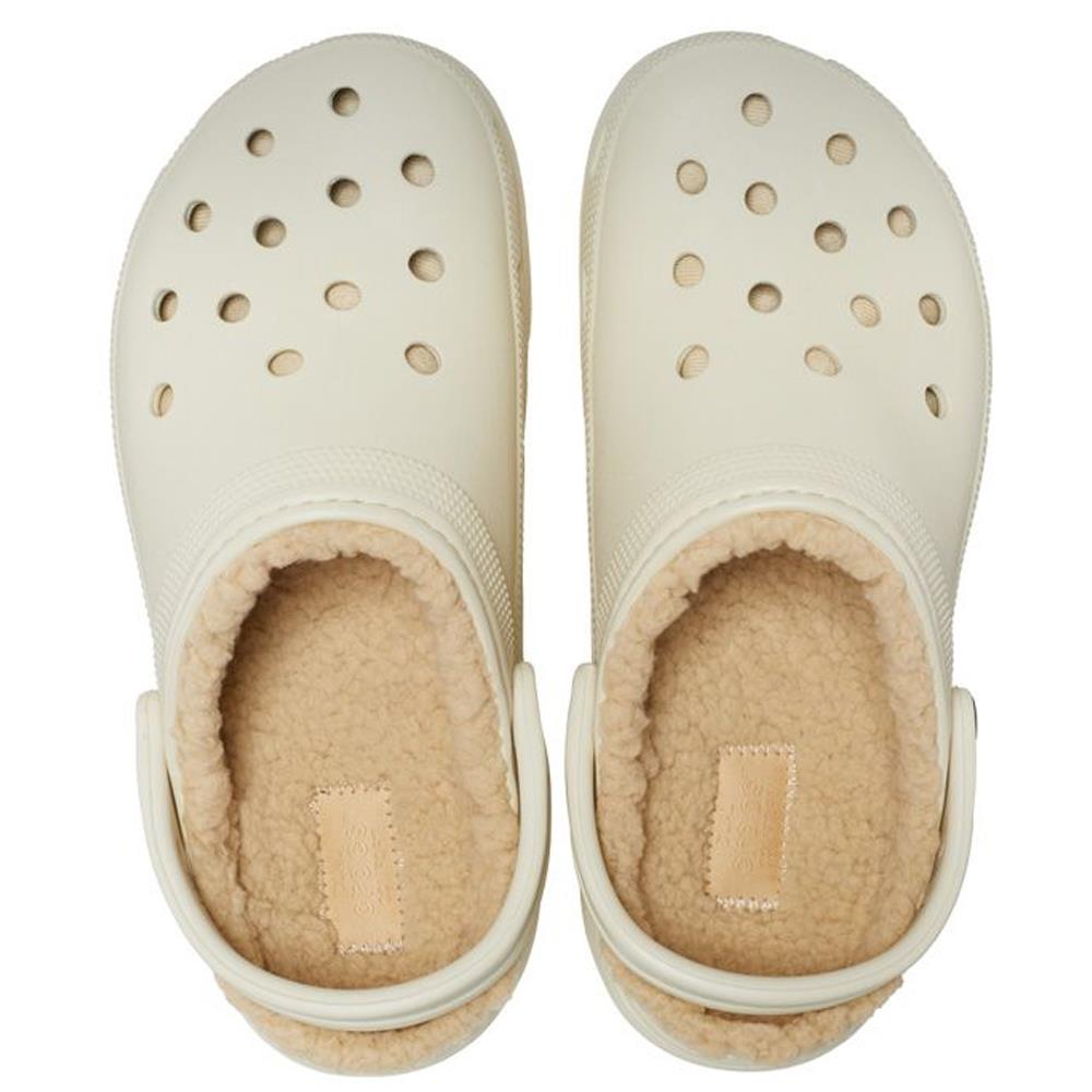 CROCS WOMENS CLASSIC PLATFORM LINED CLOG - BONE | Paul Byron Shoes ...