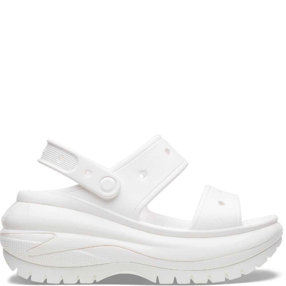 CROCS WOMENS MEGA CRUSH WEDGE SANDAL - WHITE | Paul Byron Shoes | Ireland