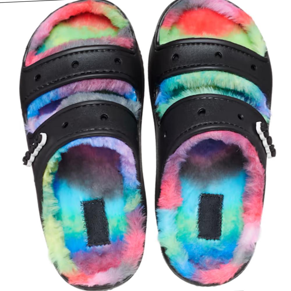 CROCS WOMENS CLASSIC COZY SPRAYDYE - BLACK MULTI | Paul Byron Shoes ...