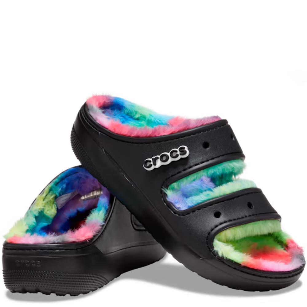 CROCS WOMENS CLASSIC COZY SPRAYDYE - BLACK MULTI | Paul Byron Shoes ...