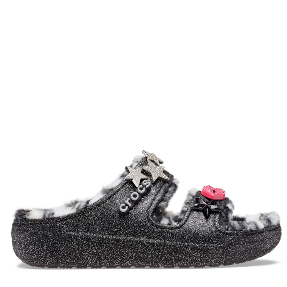 CROCS WOMENS CLASSIC COZY DISCO - BLACK MULTI | Paul Byron Shoes | Ireland