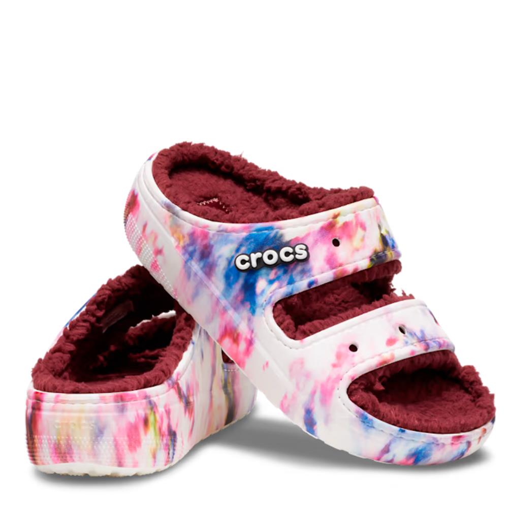 CROCS WOMENS CLASSIC COZY TIEDYE - WHITE MULTI | Paul Byron Shoes | Ireland