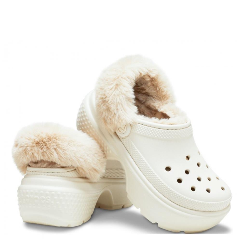 CROCS WOMENS STOMP LINED CLOG - BEIGE | Paul Byron Shoes | Ireland