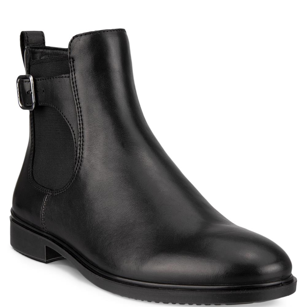 ECCO WOMENS DRESS CLASSIC CHELSEA BOOT - BLACK LEATHER | Paul Byron ...