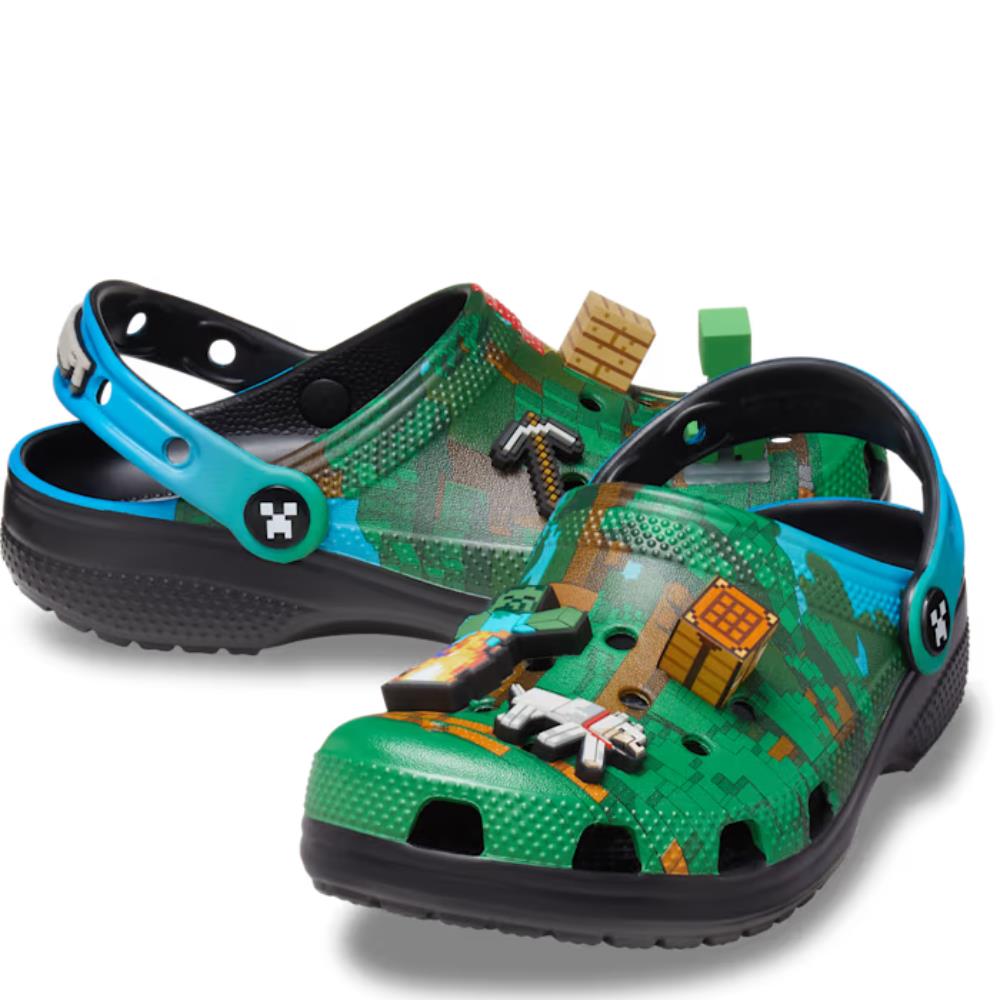 CROCS KIDS MINECRAFT CLASSIC CLOG - GREEN | Paul Byron Shoes | Ireland