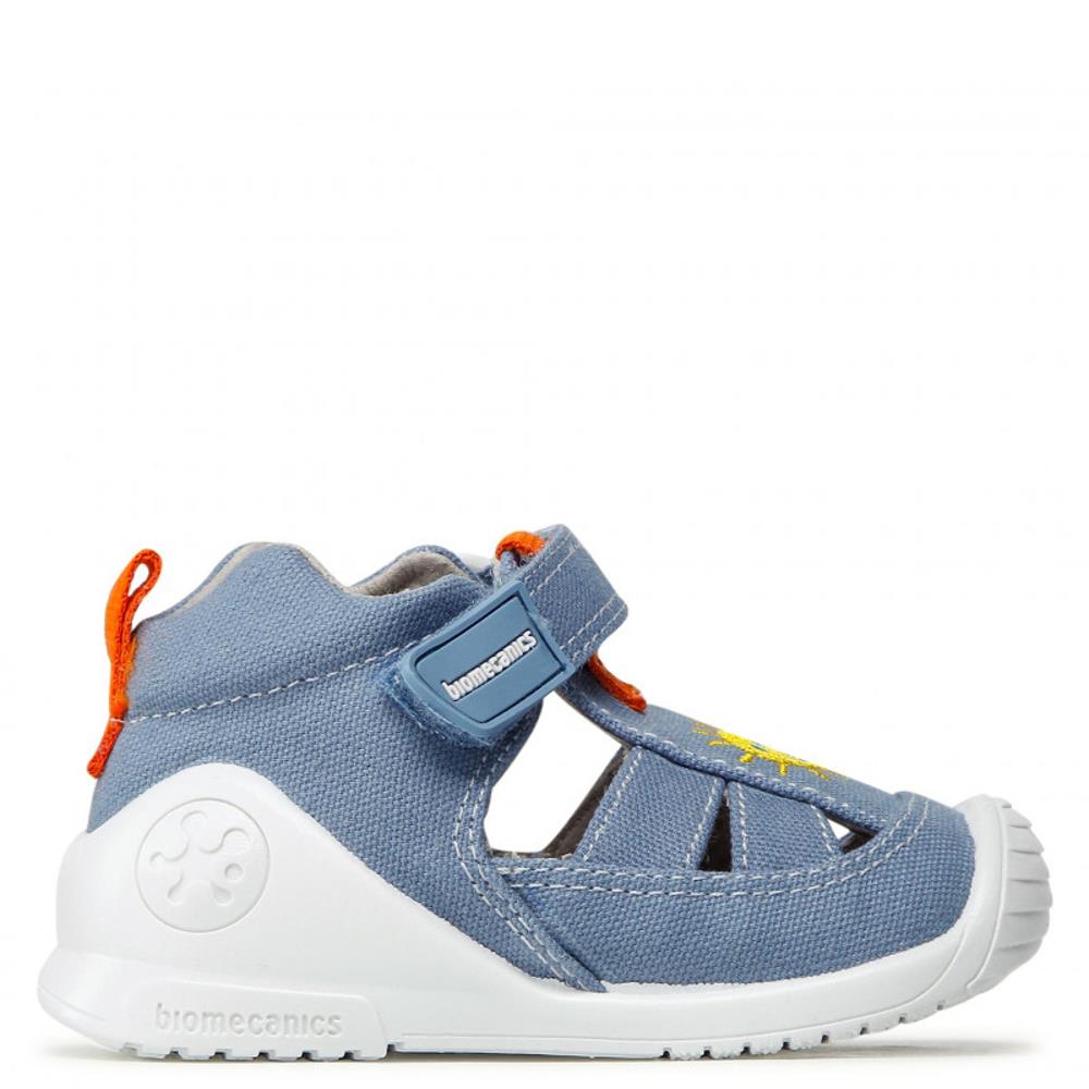 BIOMECANICS BOYS STRAP CLOSED IN SANDAL - DENIM | Paul Byron Shoes ...