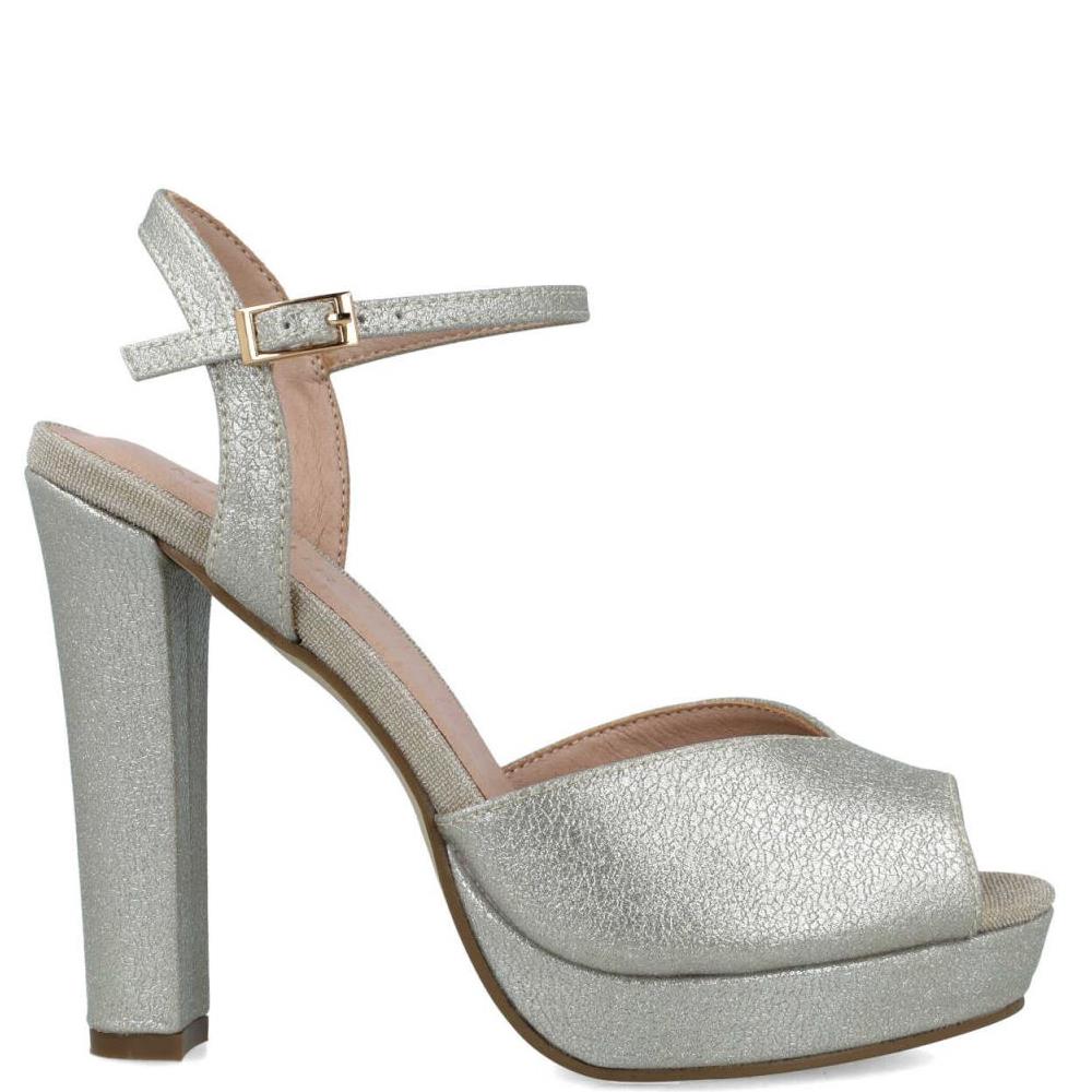 MENBUR WOMENS ANKLE STRAP SANDAL - GOLD | Paul Byron Shoes | Ireland