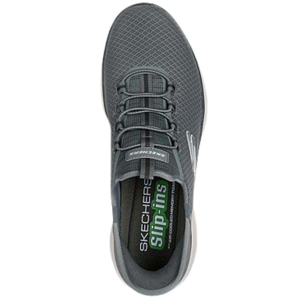 SKECHERS MENS SLIP INS CORD TRAINER - CHARCOAL | Paul Byron Shoes | Ireland