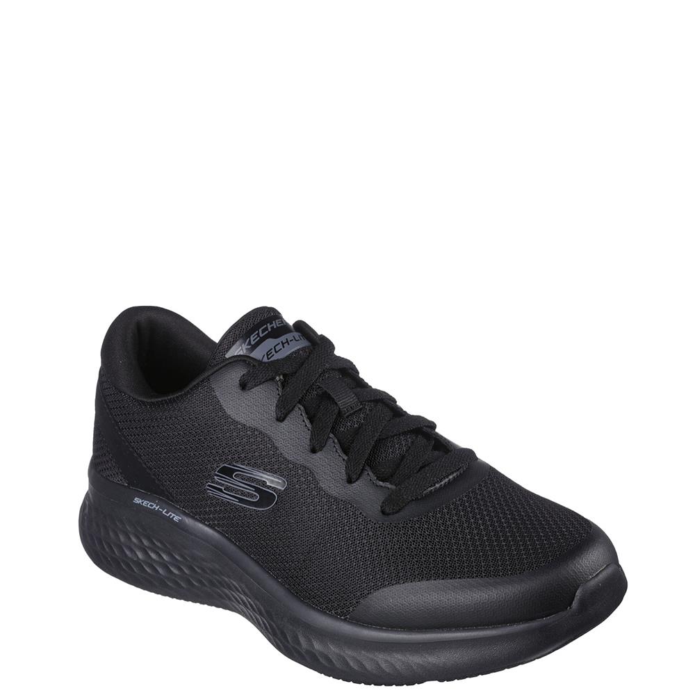 SKECHERS MENS WASHABLE LACE TRAINER - BLACK | Paul Byron Shoes | Ireland