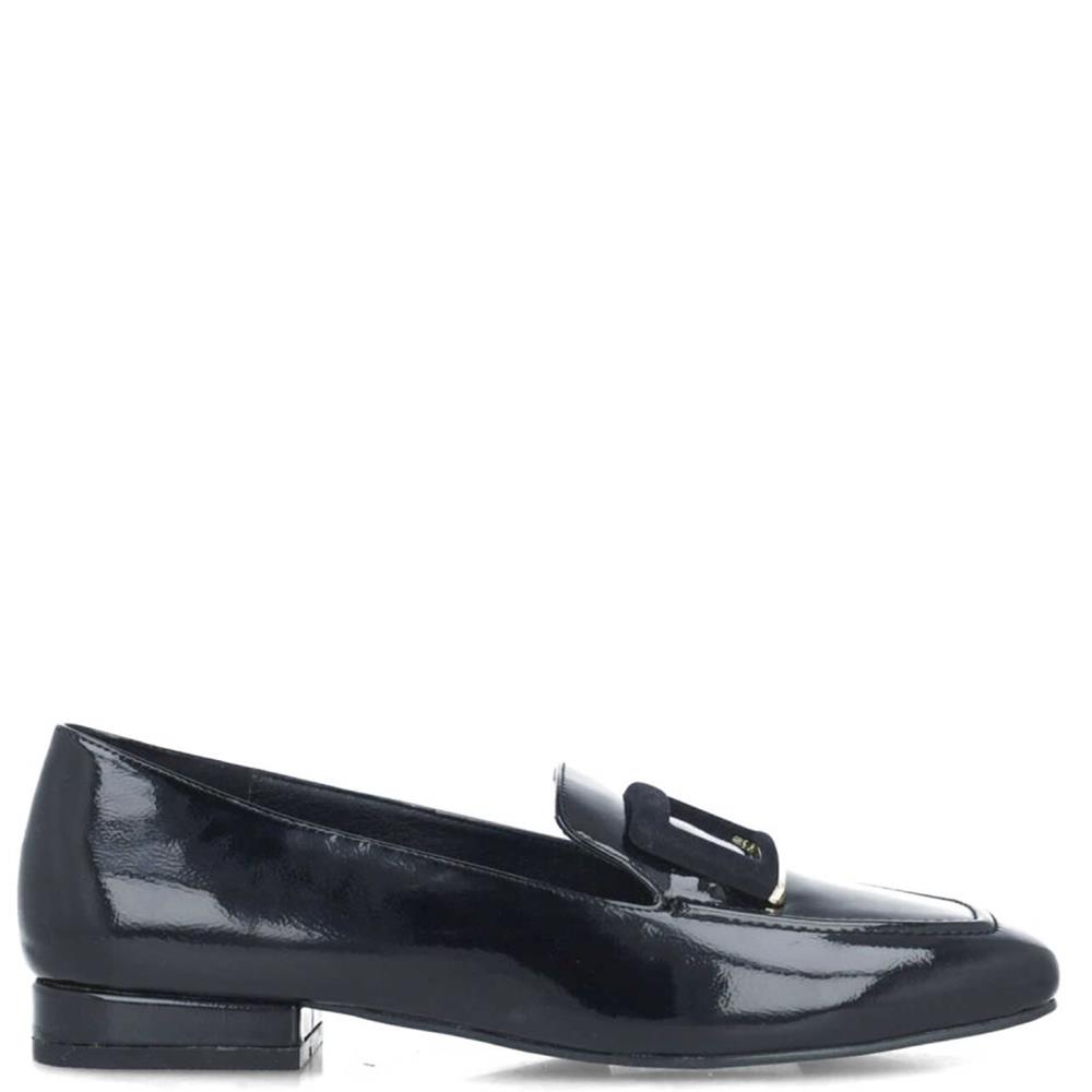 MENBUR WOMENS FLAT LOAFER - BLACK | Paul Byron Shoes | Ireland
