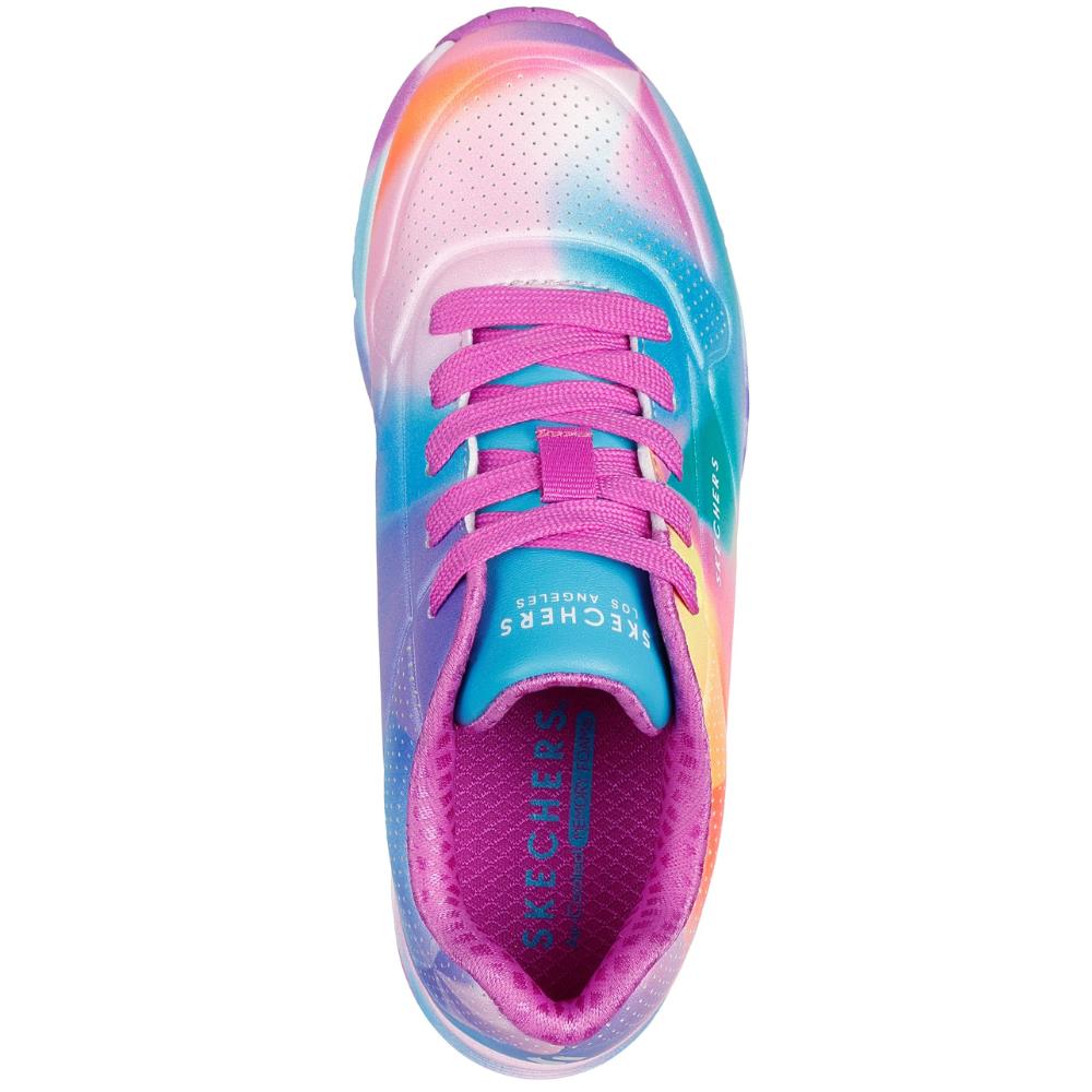 SKECHERS GIRLS UNO LACE TRAINER - PURPLE MULTI | Paul Byron Shoes | Ireland