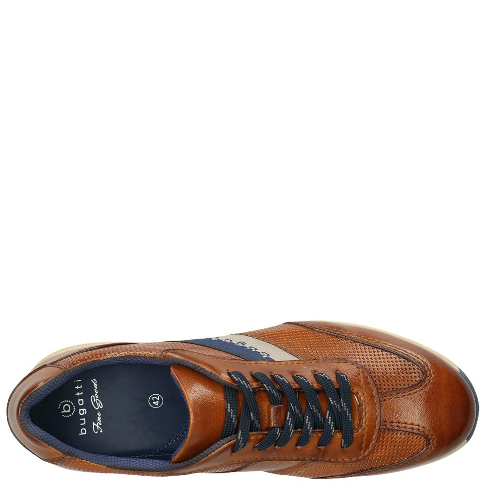 BUGATTI MENS LACE CASUAL SHOE - COGNAC | Paul Byron Shoes | Ireland
