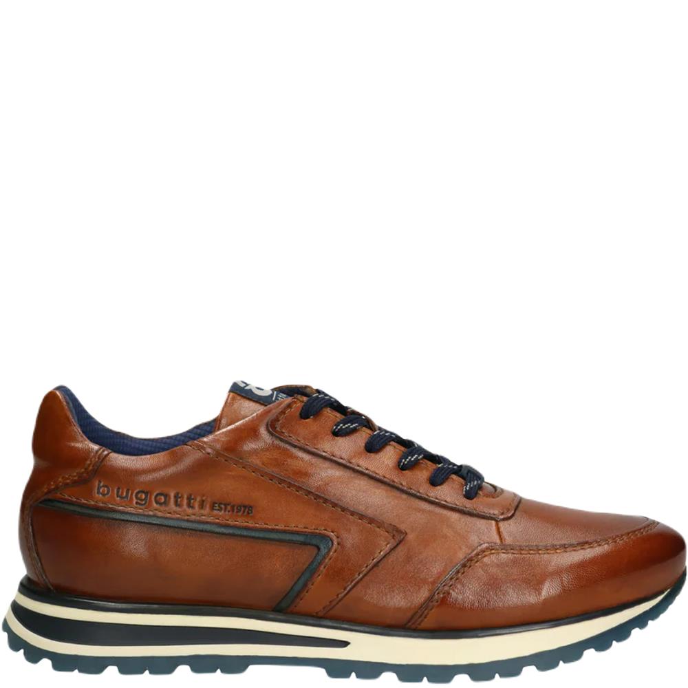 BUGATTI MENS LACE CASUAL SHOE - COGNAC | Paul Byron Shoes | Ireland